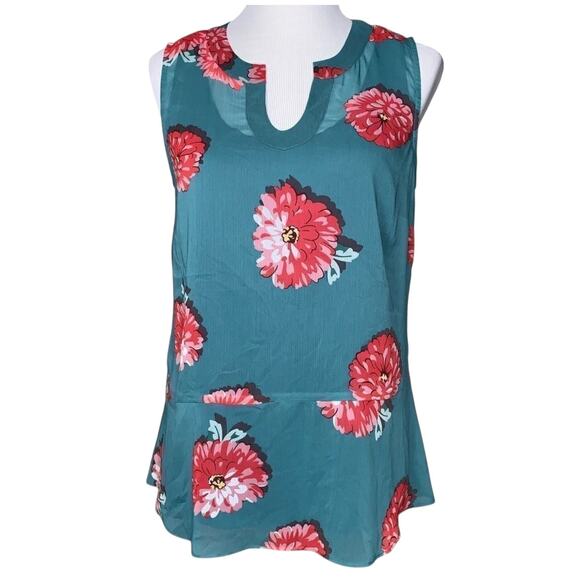 CAbi | Tops | Cabi3445 Blushing Floral Sleevelessblouse Sz Medium ...